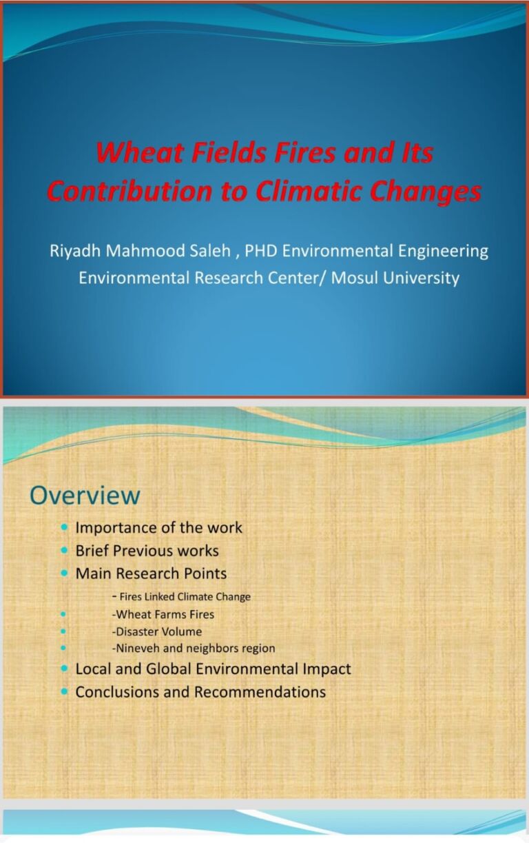 Continued participation of environment research centre in the ...
