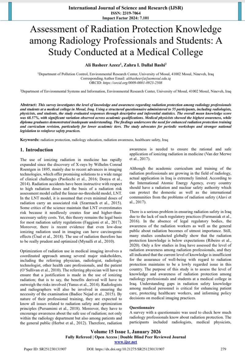 Two faculty members at the Environmental Research Center publish a ...