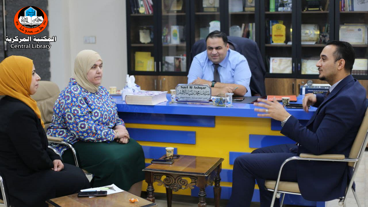 Meeting Director of University of Mosul Library Restoration Project ...