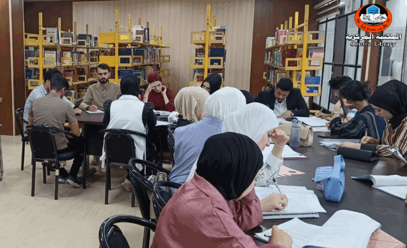Preparing the halls of the Ibn Khaldun Central Library to receive students during the final exam ...