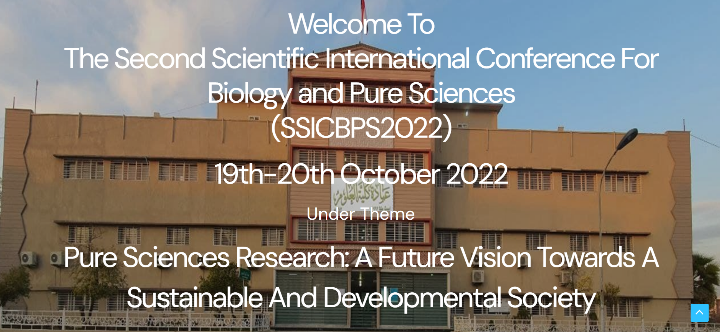 The Second Scientific International Conference for Biology and Pure ...