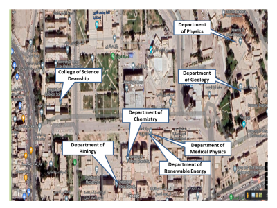 Deanery & Departments Locations – College of Science